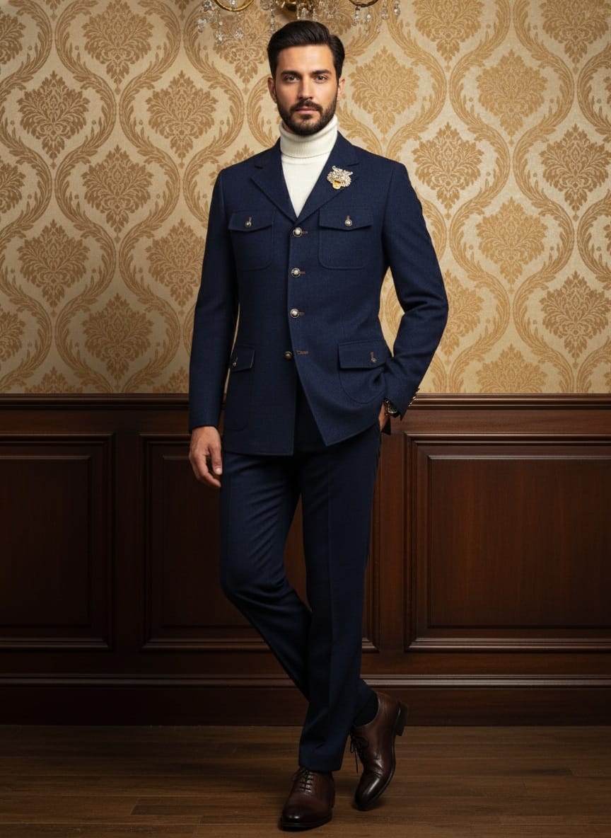 Giovanni Testi 2 Piece Slim Fit Suit